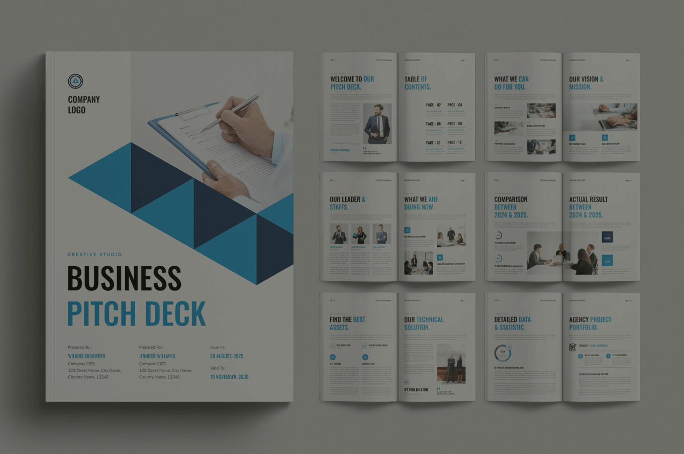 Custom Pitch Deck Printing